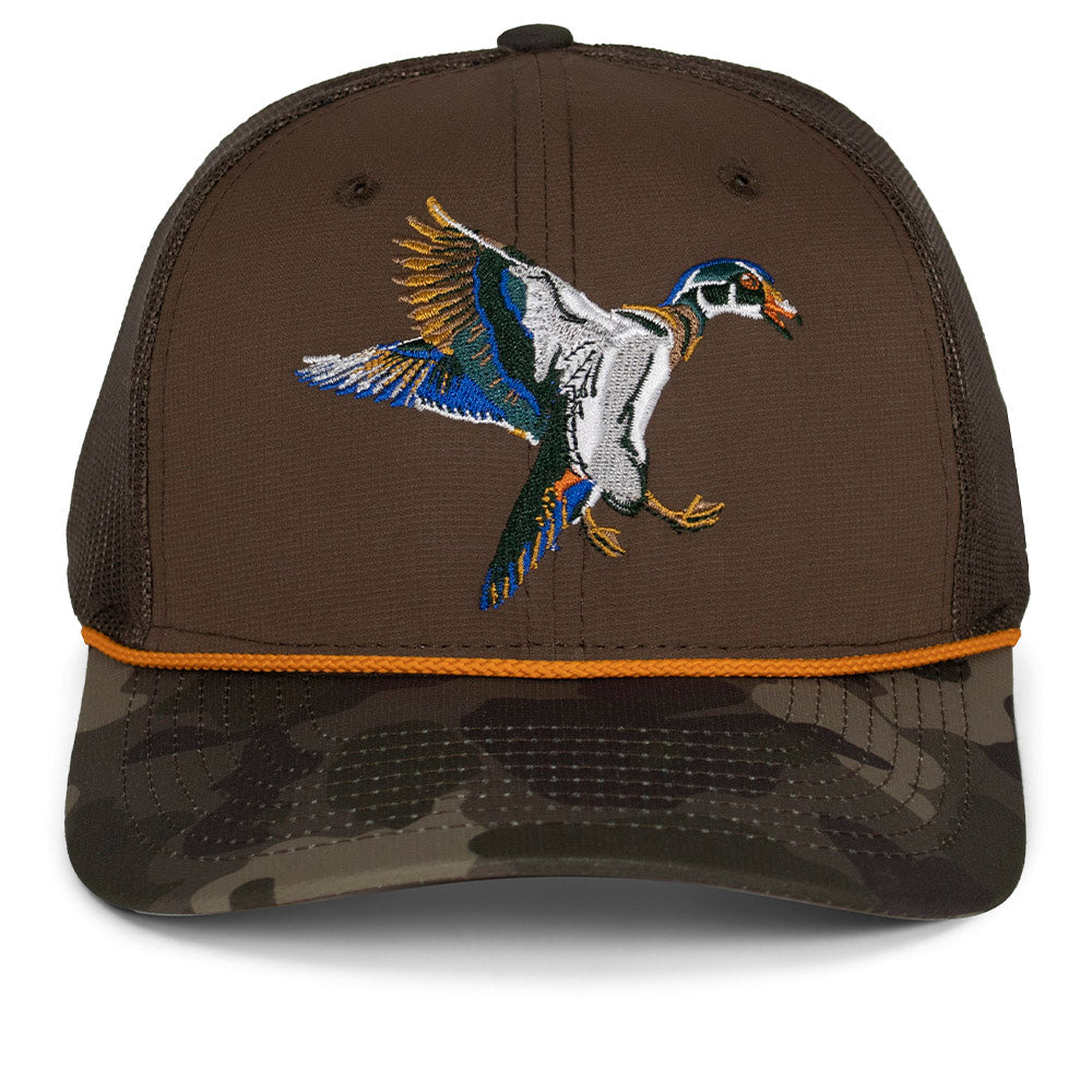 Wood Duck 6-Panel Structured Mesh Back Hat – SendIt Sailing