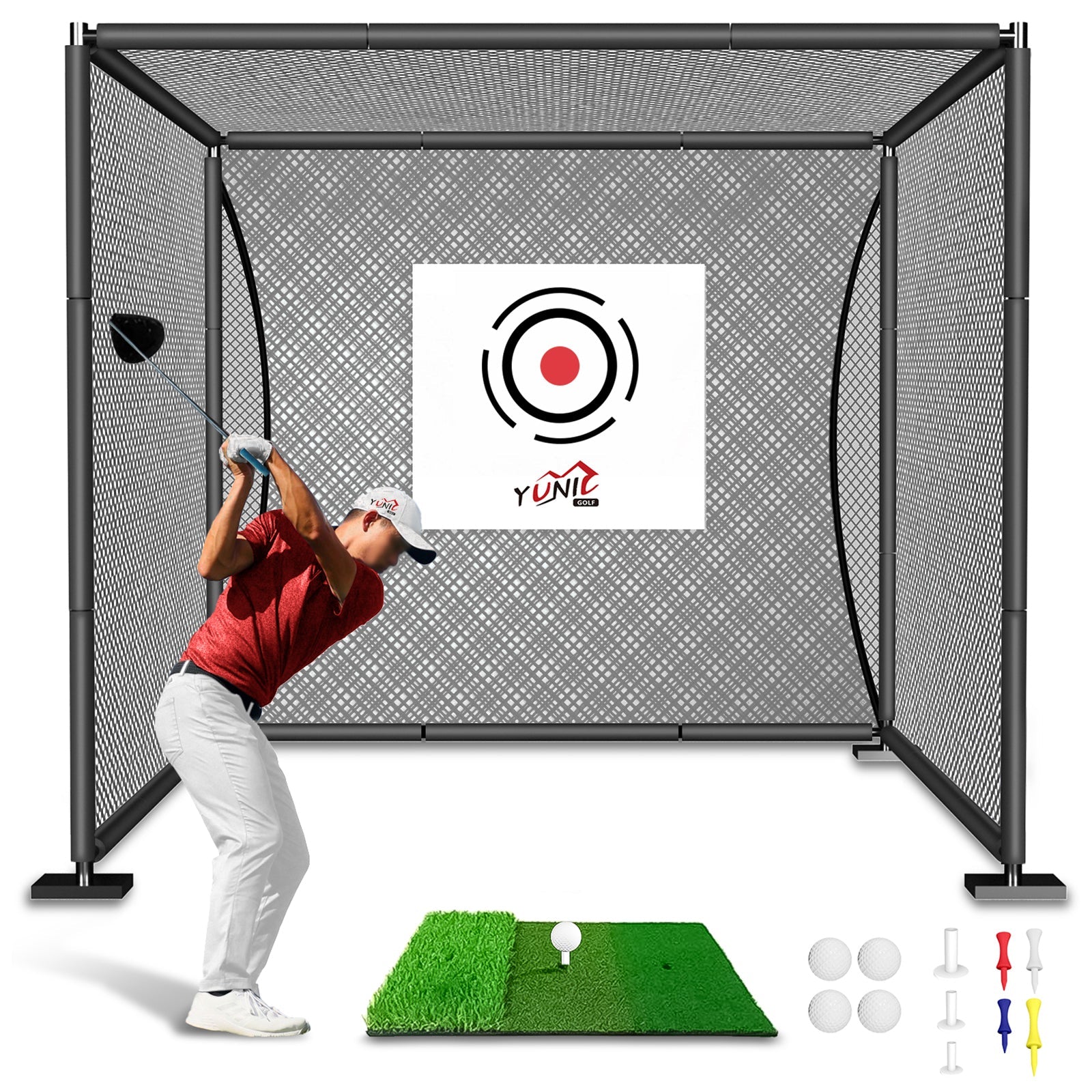 Golf Driving Practice Cage (Black) – SendIt Sailing