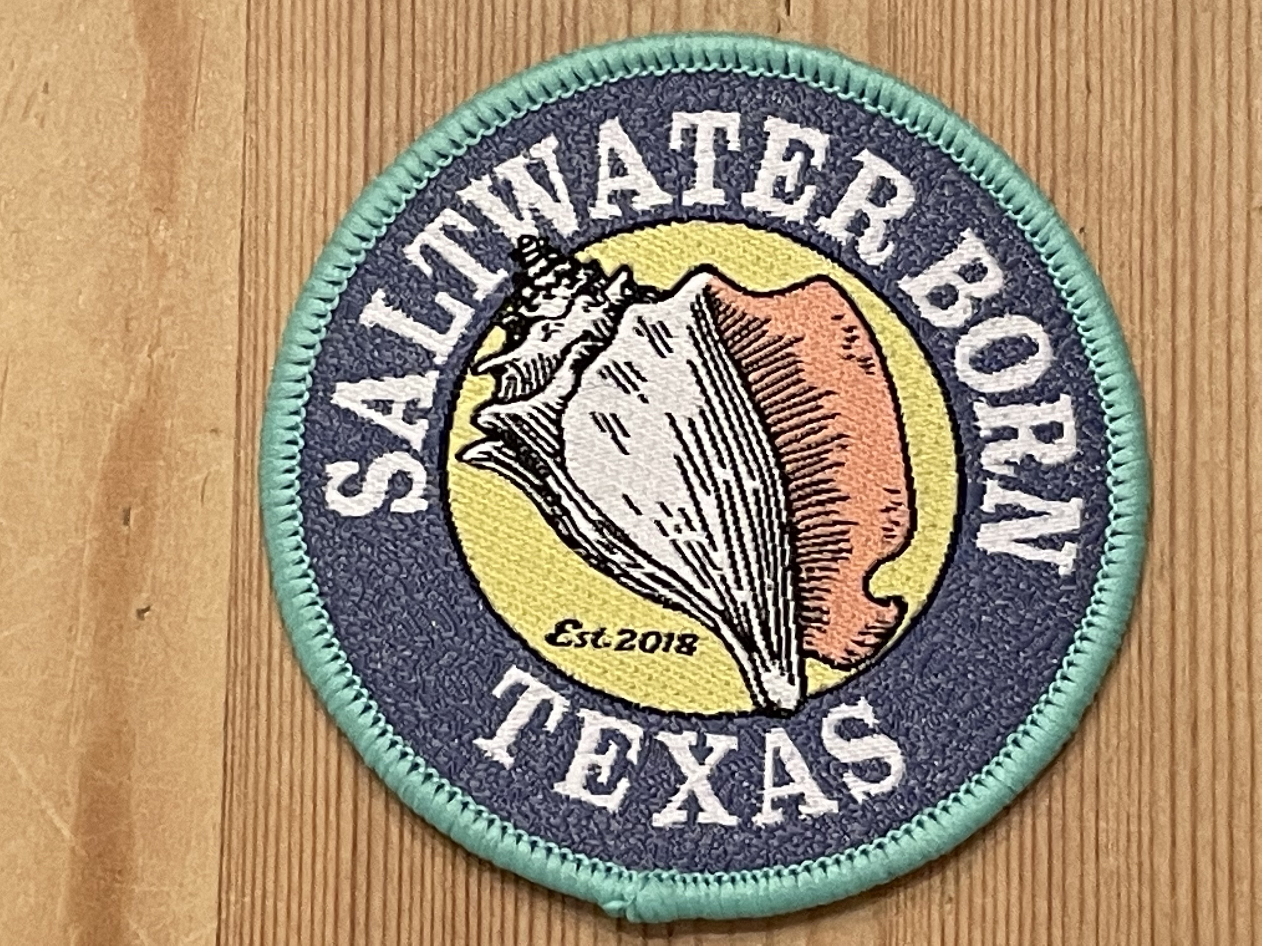 Saltwater Born Texas Embroidered Patch – SendIt Sailing