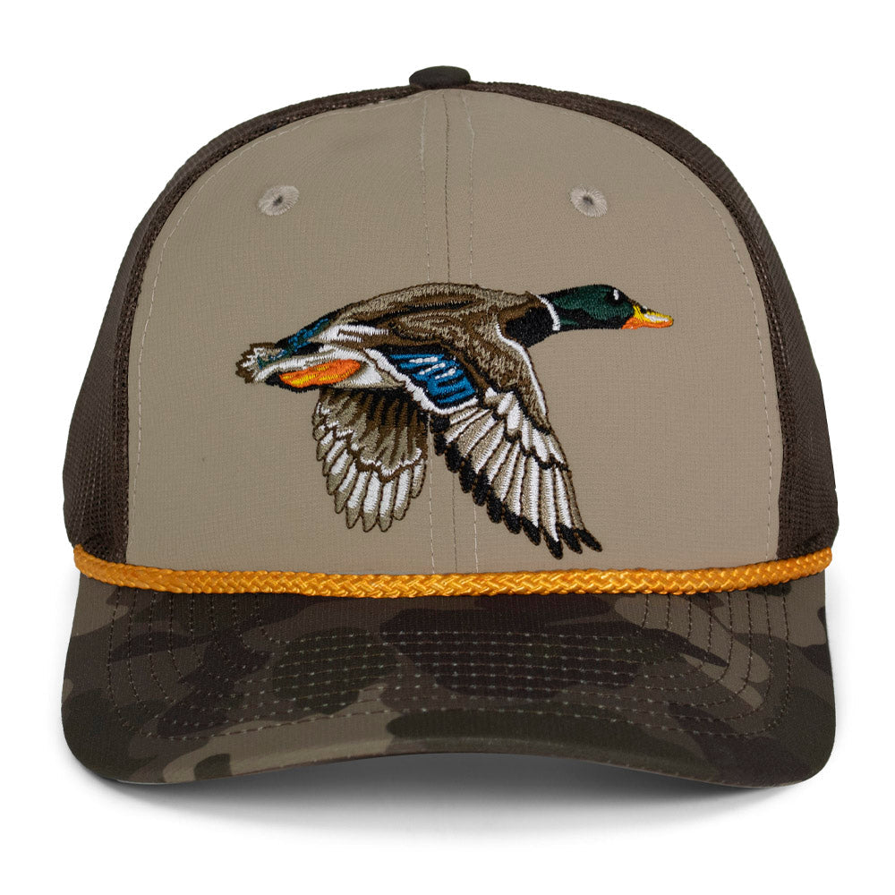 Drake Mallard Duck Hat 6-Panel Mesh back Rope Cap – SendIt Sailing