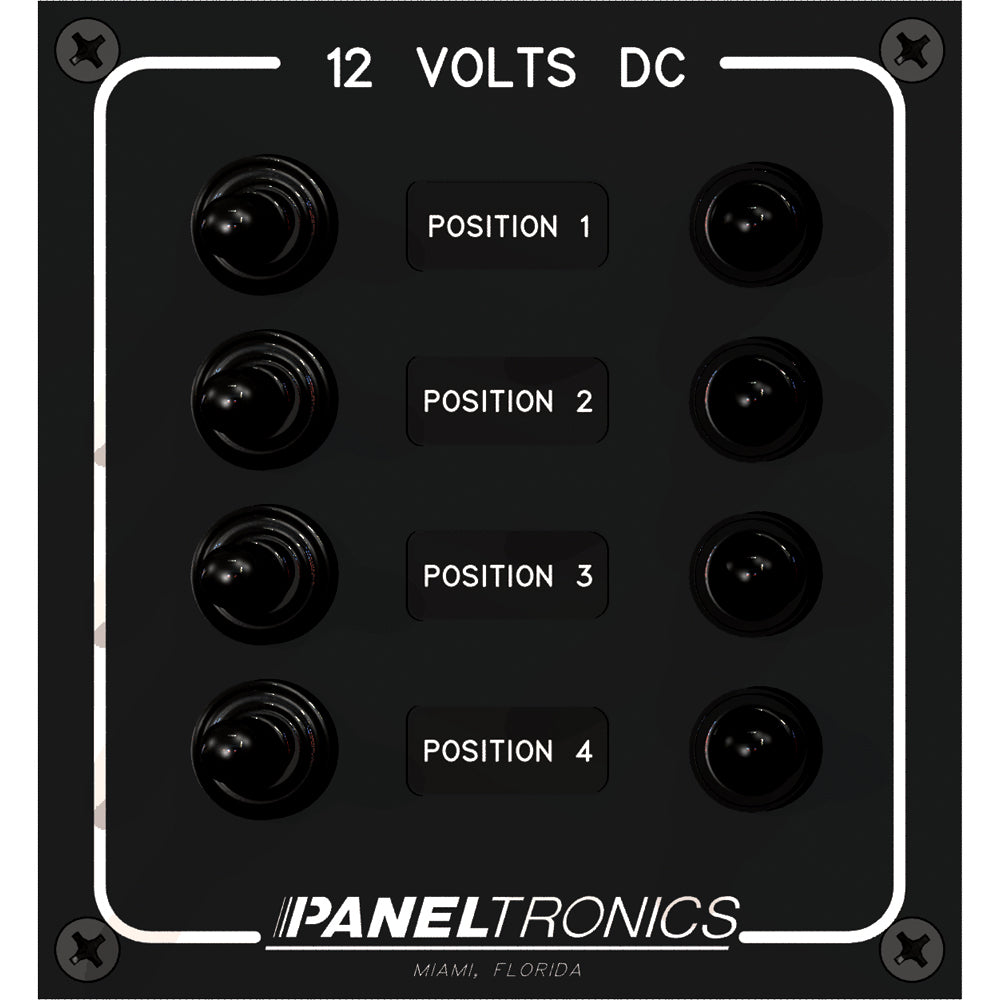 Paneltronics Waterproof Panel - DC 4-Position Toggle Switch & Circuit ...