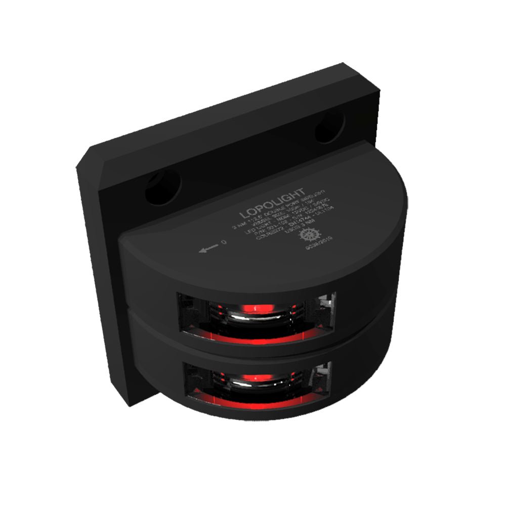 Lopolight 3nm Double Stacked Port Sidelight Vertical Mount Red Black ...